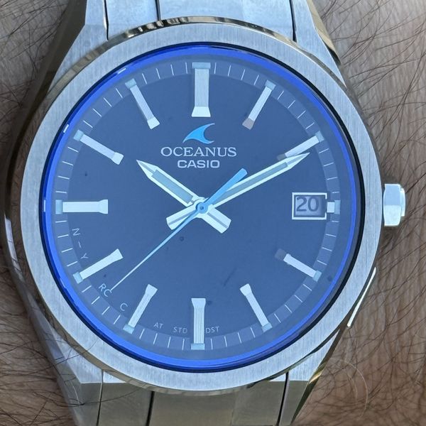Casio Oceanus OCW-T200S-1AJF Bluetooth Blue Dial Tough Solar Atomic ...