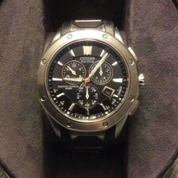 Citizen BL5460-00E Mens Signature Perpetual Chrono Eco-Drive Watch ...