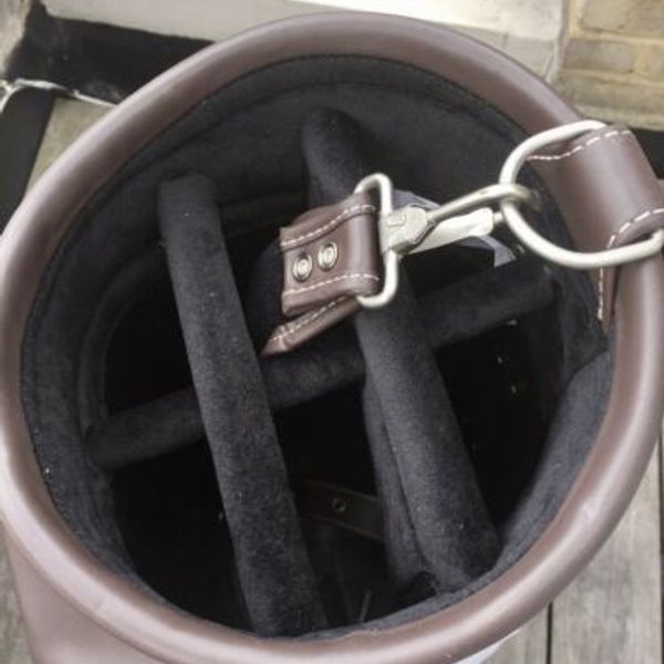 Original Patek Philippe Golf Club Brown Leather Bag | WatchCharts