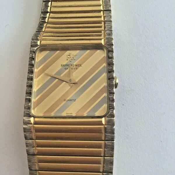 Vintage Raymond Weil 18K Gold Electroplated Watch Model No 9057 ...