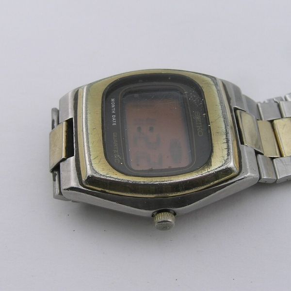 Vintage Seiko LCD Watch Month/Date w/ Band Working 0532-5009 ...