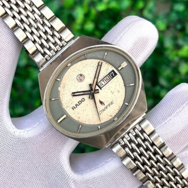 Vintage Rado Starfire Automatic Oval Shape Swiss Made Men Watch 5305 ...