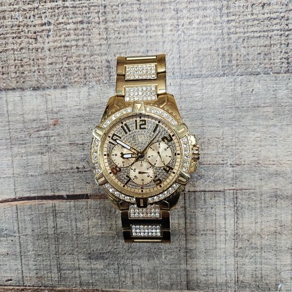 Guess Mens Gold Tone Watch U0799G2 | WatchCharts Marketplace