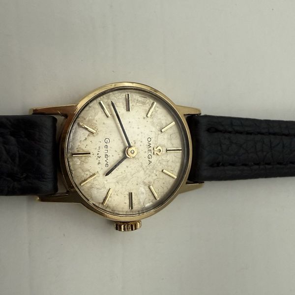 *RARE* Omega Geneve Turler 18ct Gold Watch 19 mm With Original Turler ...