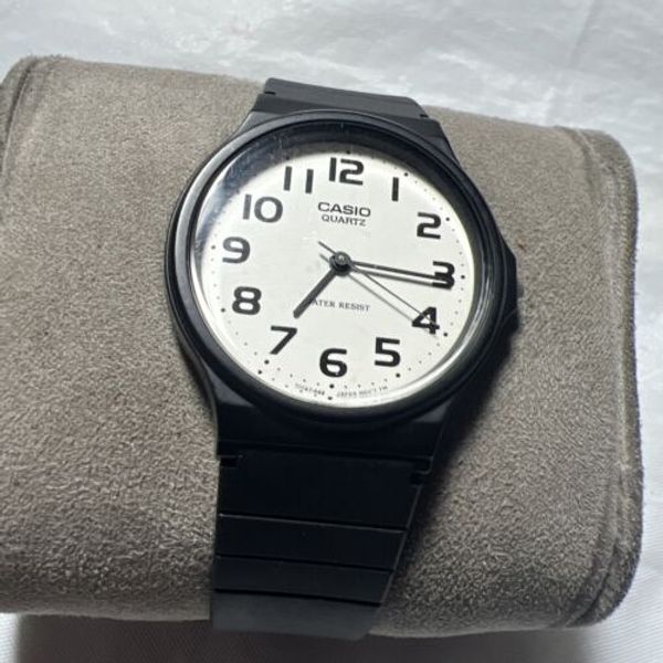 casio quartz, unisex watch water resistant easy reader number,33mmcase ...