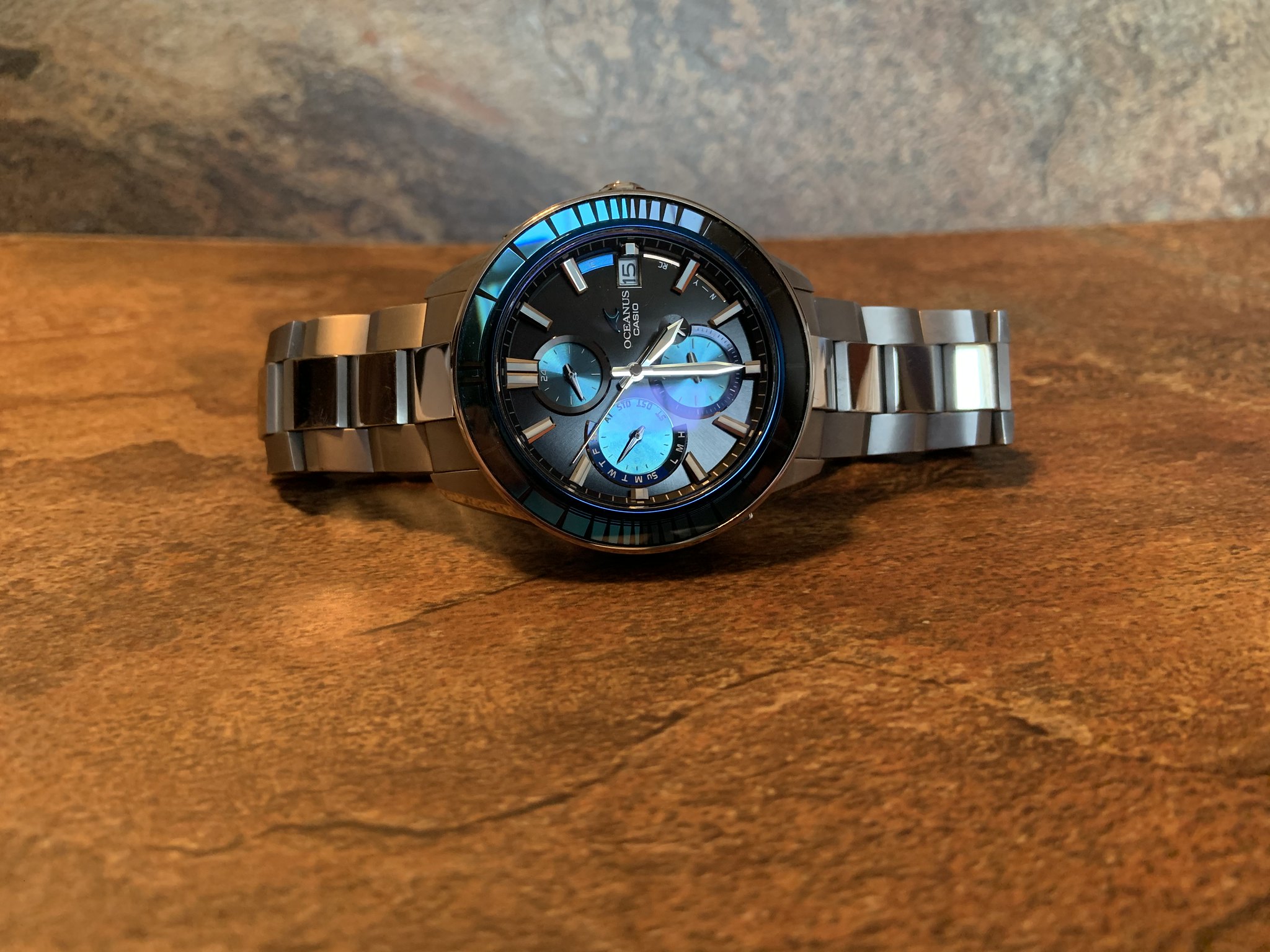 Casio Oceanus OCW-S4000D Titanium japanese Kiriko sapphire bezel ...