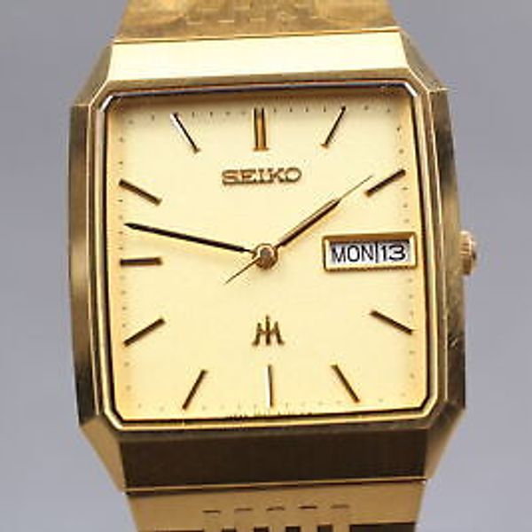 [Near MINT] Vintage SEIKO MAJESTA 9533-5020 Gold Dial Quartz Mens Watch | WatchCharts Marketplace