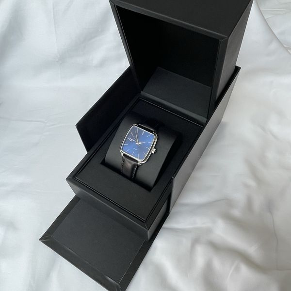Christopher Ward C5 Malvern Slimline Square Watch Manual Blue Dial ...