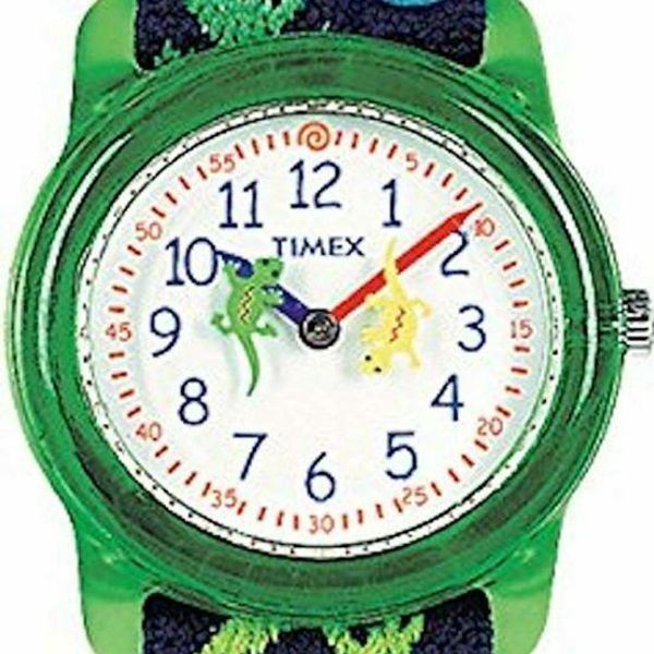 Timex Kid's Time Machines Green Gecko Elastic Fabric Strap Watch T72881 ...