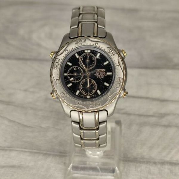 Citizen Eco-Drive 0855-H01113 TA Titanium chronograph Watch for men ...