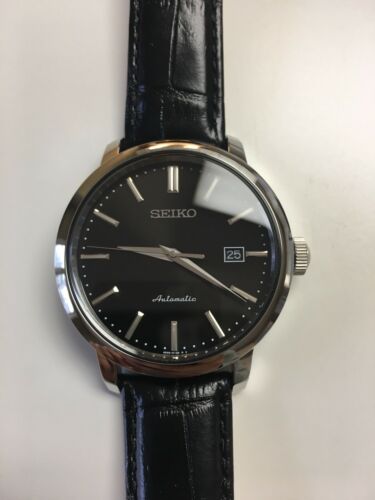 Seiko Classic Automatic SRPA27 Mens Black Dial Watch 4R35 Grand Seiko ...