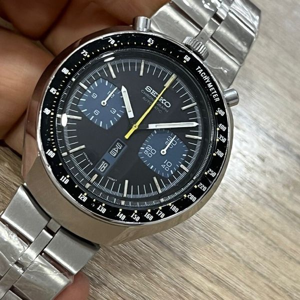 SEIKO BULL HEAD 0040 CHRONOGRAPH AUTOMATIC STEEL VINTAGE WRIST WATCH ...