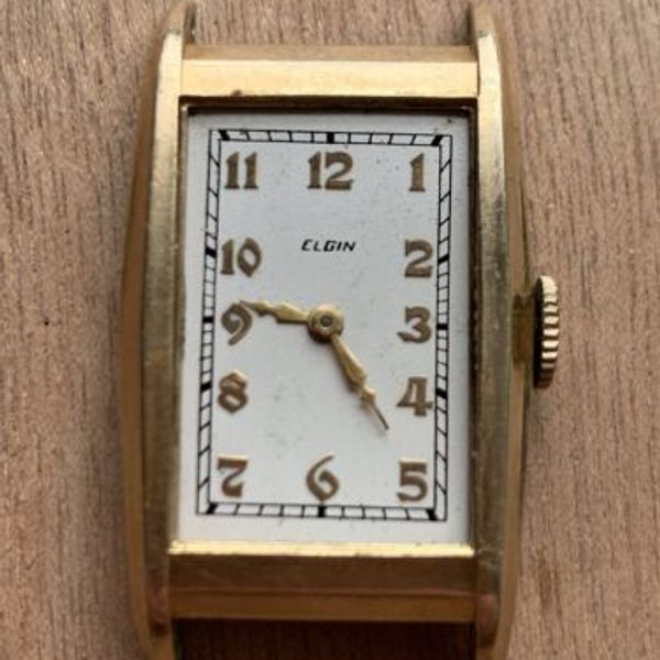 1938 Elgin Tank Grade 488 Wristwatch | WatchCharts Marketplace