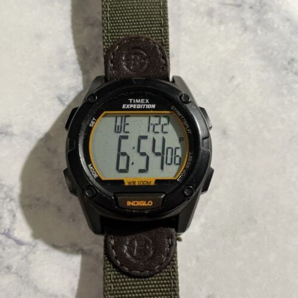 Timex Expedition Indiglo T49947 Digital Menâ s Watch Original Nylon ...