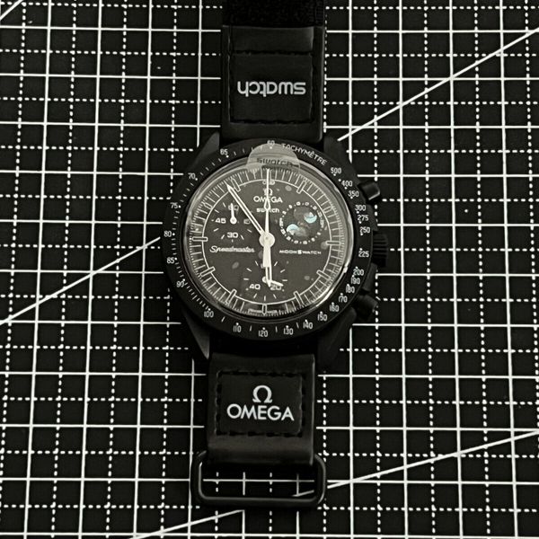 Swatch Moonswatch Mission To The Moonphase - Full Moon ( Black ...