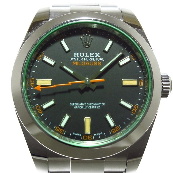 [New] [Used] ROLEX Milgauss watch 12 frames + 1 frame (full frame) / SS ...