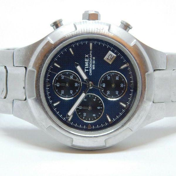 Timex Chronograph SR 927 W Cell Quartz Analog Men's Watch | WatchCharts Marketplace