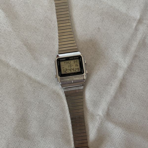 1987 Men's Casio DB-500 Data Bank Al/Tmer/Chrono Digital Watch ...