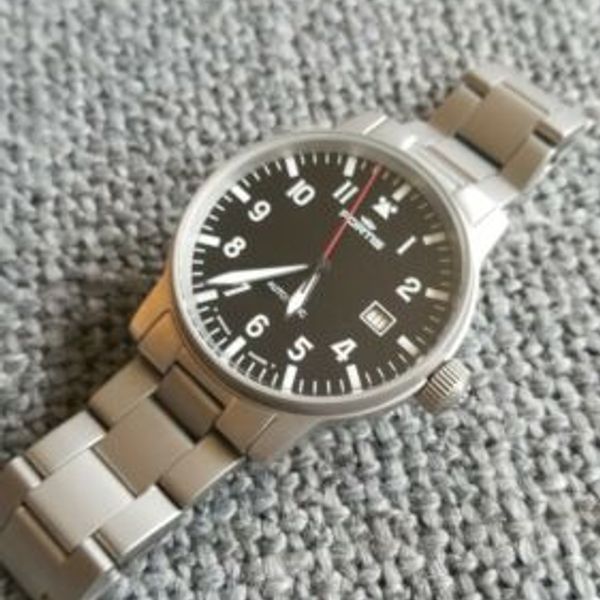 Fortis Flieger Pilot 25 Jewels Automatic in stainless steel. Ref: 595 ...