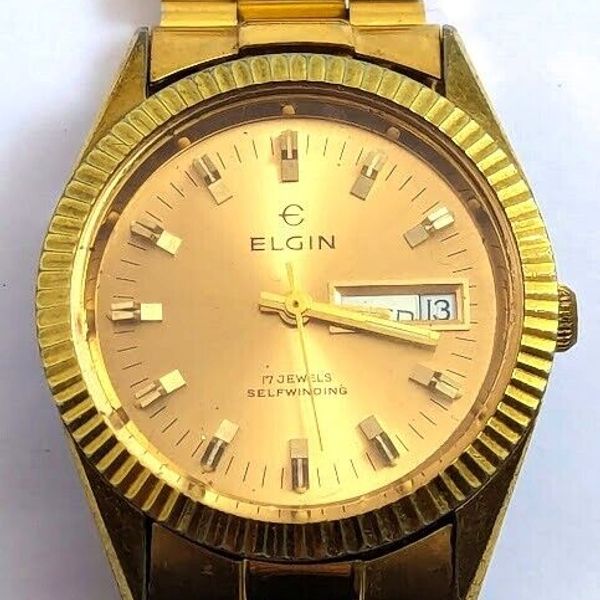 Vintage Elgin Automatic Men's Watch, 1980's Vintage Watches ...