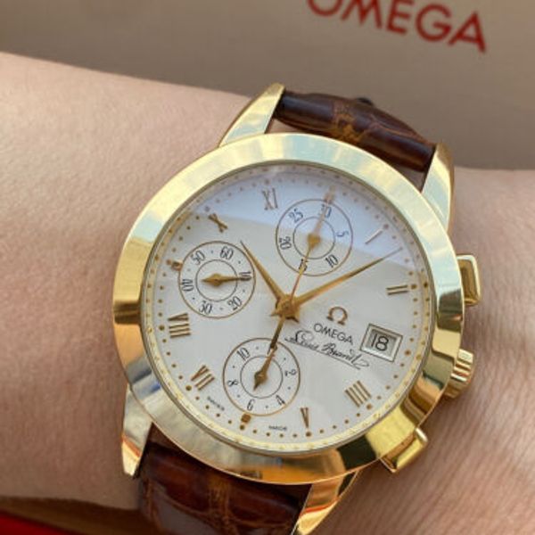Omega Louis Brandt Chronograph Automatic CAL.1158 Gold 18K Mens 38mm ...