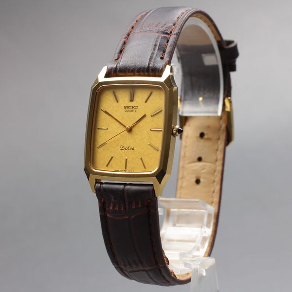 [N MINT] 1987 Vintage SEIKO Dolce 7731-5040 Gold Dial Quartz Men's Watch JAPAN | WatchCharts ...