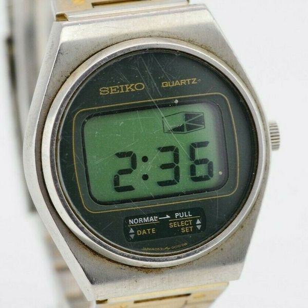 Vintage Mens Seiko Quartz Digital Watch 0531-0013 JDM Japan G719/72.1 ...