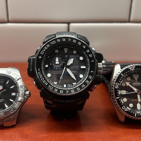 Menâ s TAG Heuer Aquaracer, Seiko Diver, G-Shock Gulf Master - Lot of 3 ...