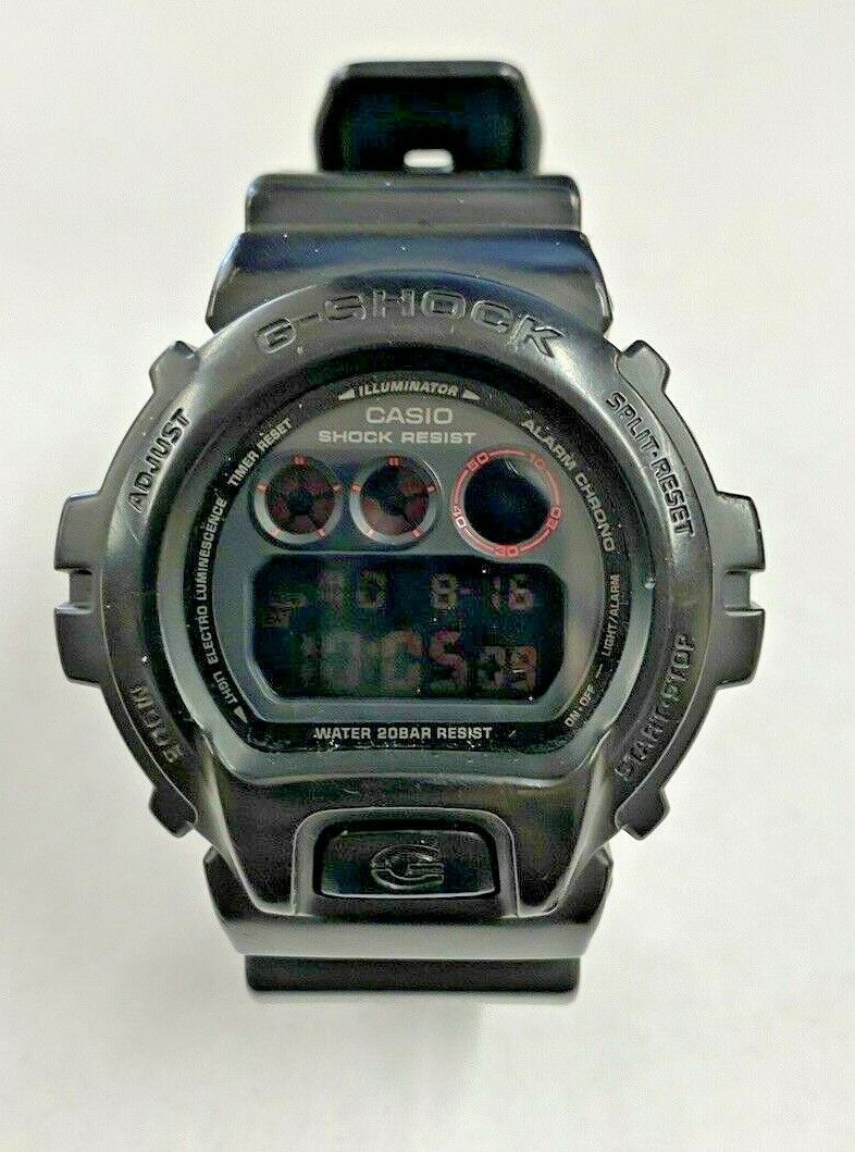 G-Shock BLACK CASIO MEN ALARM CHRONO Digital Watch 20 BAR DW-6900MS ...