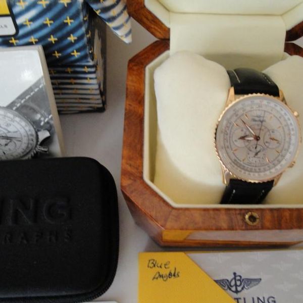 FS: Breitling "Blue Angels" 18K Rose Gold Montbrillant CHRONOGRAPH ...