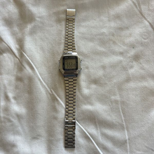 Casio Illuminator Dual Time Silver Tone Watch | WatchCharts Marketplace