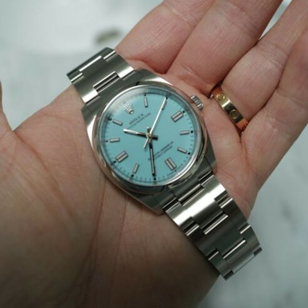 Rolex OP Oyster Perpetual 36MM Turquoise Tiffany Blue 126000 November ...