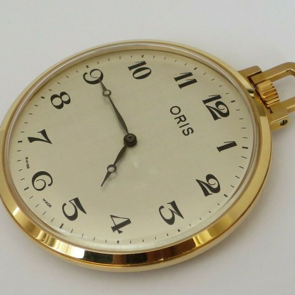 Vintage Oris 17 Jewel Pocket Watch Gold Plate Swiss Caliber 712 Circa ...
