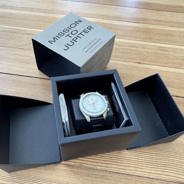 Mission to Jupiter Omega X Swatch Moonswatch Watch with Box ...