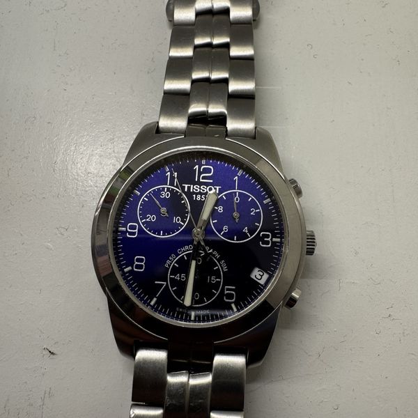 Tissot - Blue Face Chronograph Stainless Steel | WatchCharts Marketplace