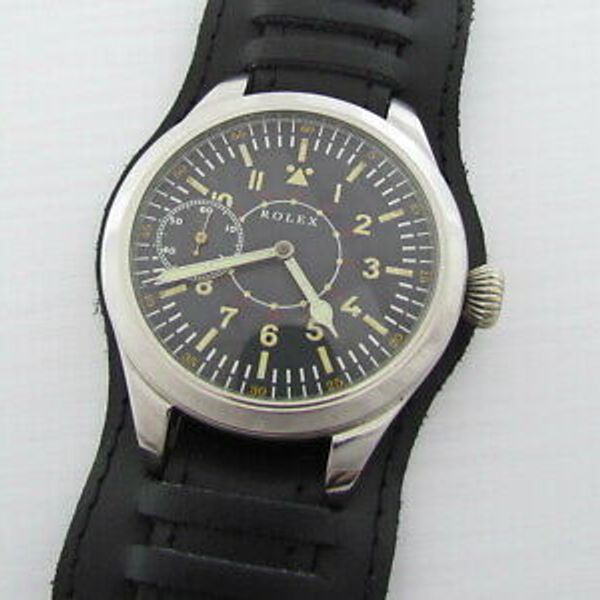 Rolex Laco Aviator Luftwaffe Pilots Military Style WWII Vintage Swiss ...