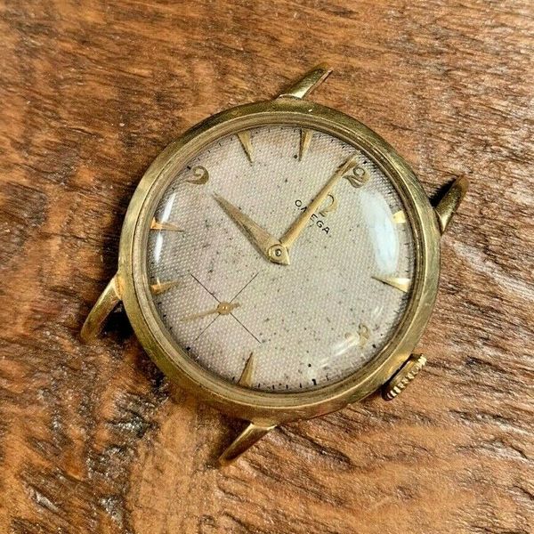 Mid Century Gold OMEGA Watch Dial Signed 1960s General Motors 25 Yrs ...