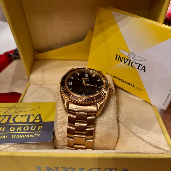 New Invicta Pro Diver /Gold toned Model 4799 Automatic Watch 21 jewels ...