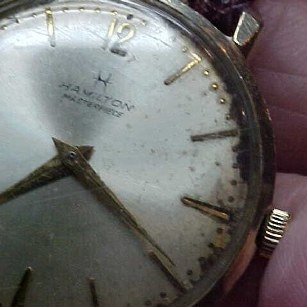 NICE VINTAGE MANS HAMILTON MASTERPIECE WATCH ROUND 33MM 17J MANUAL WIND ...