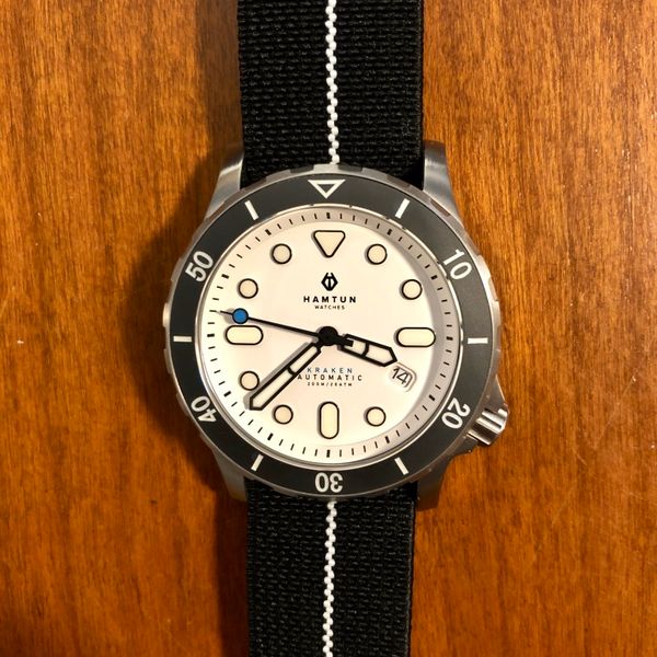 FS: Hamtun H2 Kraken Titanium Dive Watch - White Dial Sellita movement ...