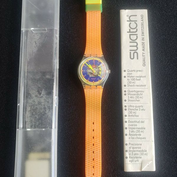 Swatch Watch Quartz 1993 Priginal GK151 Gentz Spring Summer - Vintage ...