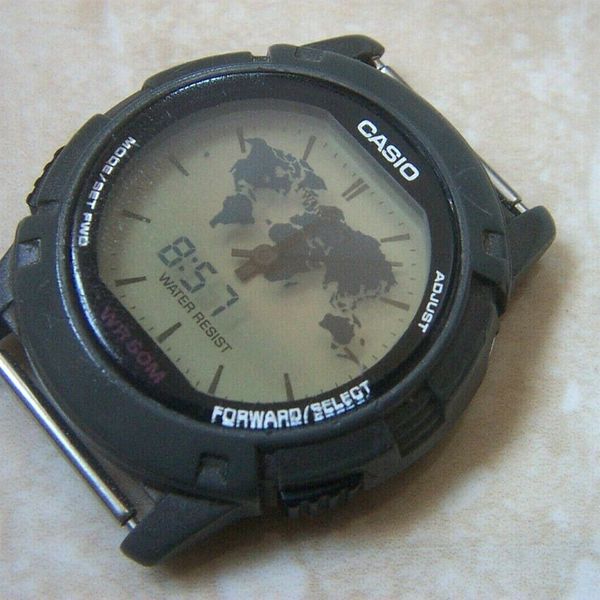 A VINTAGE CASIO TWINCEPT WR 50M DIGITAL WATCH c.LATE 1990'S ...