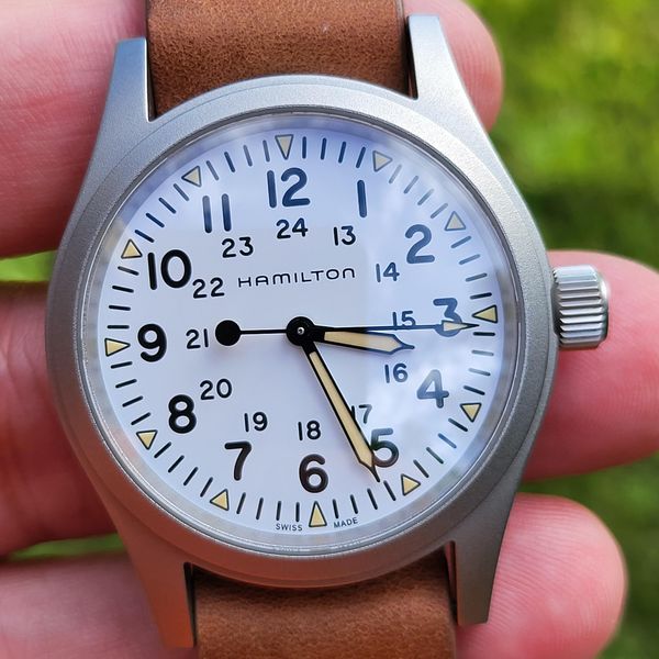 Hamilton khaki White Dial Toppers Edition | WatchCharts Marketplace