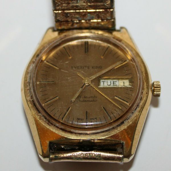 Everite King 21 Jewels Vintage gents wrist watch Automatic Day date ...