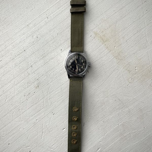 Vintage 1940â s Elgin Grade 539, 15j, Hacking A-11 Military Watch ...