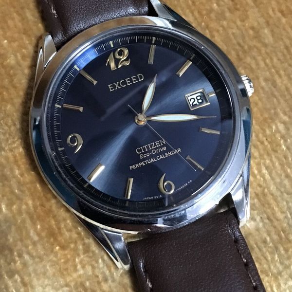 Citizen Exceed High-Accuracy Quartz (HAQ) Eco-Drive Perpetual Calendar ...