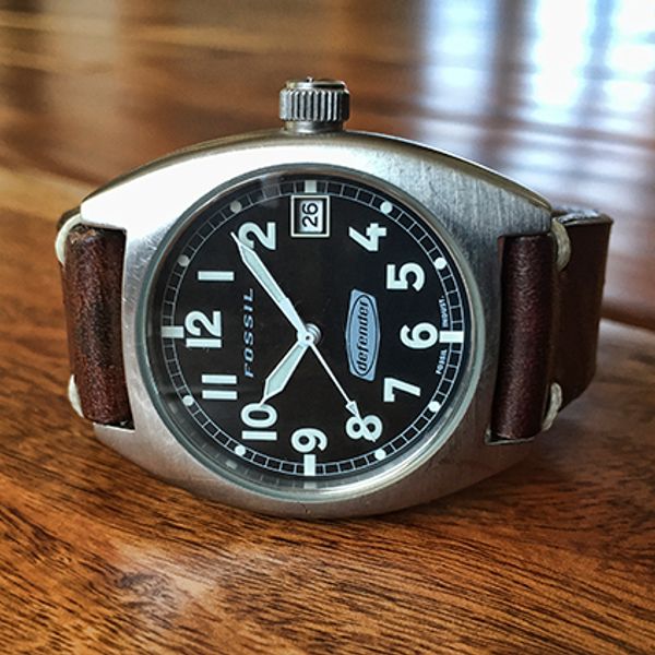 Fossil Defender Hamilton W10 Homage Watch w/Custom Leather Straps ...