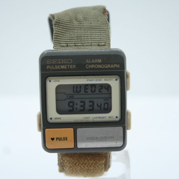 [EXC+5] RARE Vintage SEIKO Palsmeter S229-5000 Alrm Chronograph Digital ...