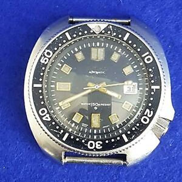 Collector’s 1975 Seiko 6105-8110 Automatic Black Dial 150m Divers Watch ...