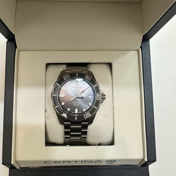 Certina DS action gent titanium dive watch precidrive 41mm ...